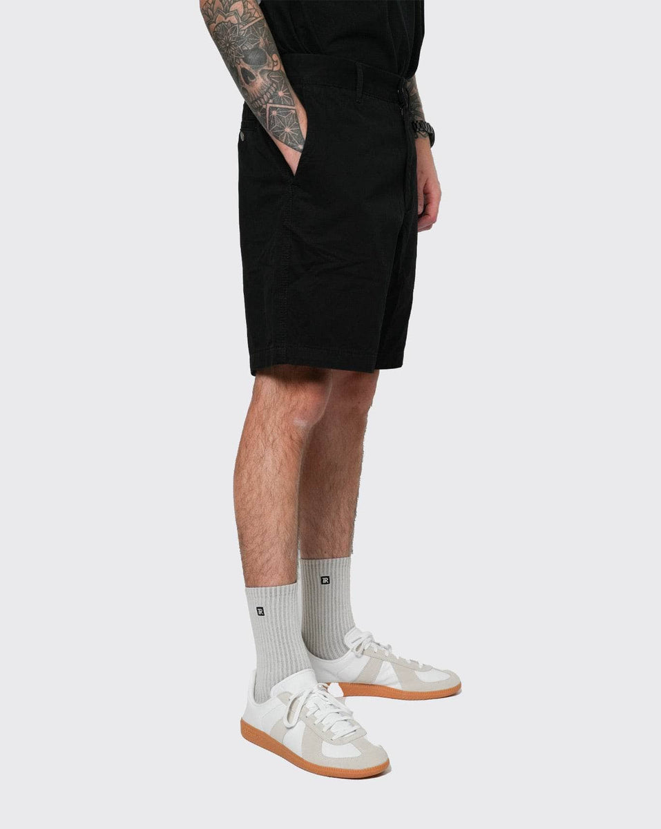 SDOUBLE Classic Cut Chino Short | SD025S1606 | Black | Trainers AU ...