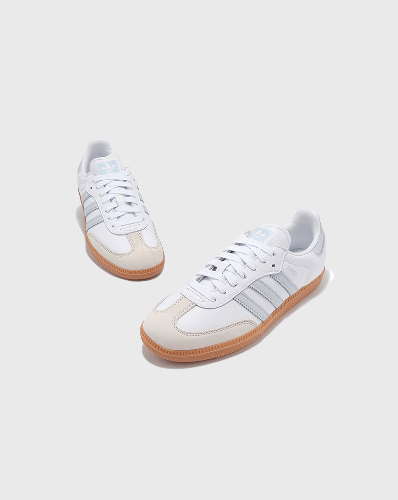 adidas womens samba og | IE0877 | White Blue | trainers AUS