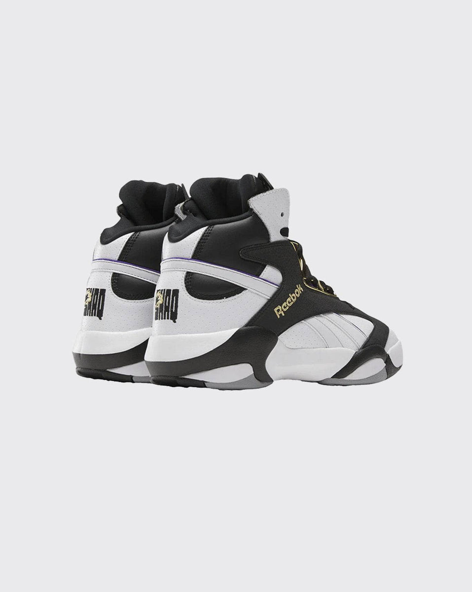 reebok shaq attaq 100032830 | Shoe | White | Black | Gold | Trainers AU ...