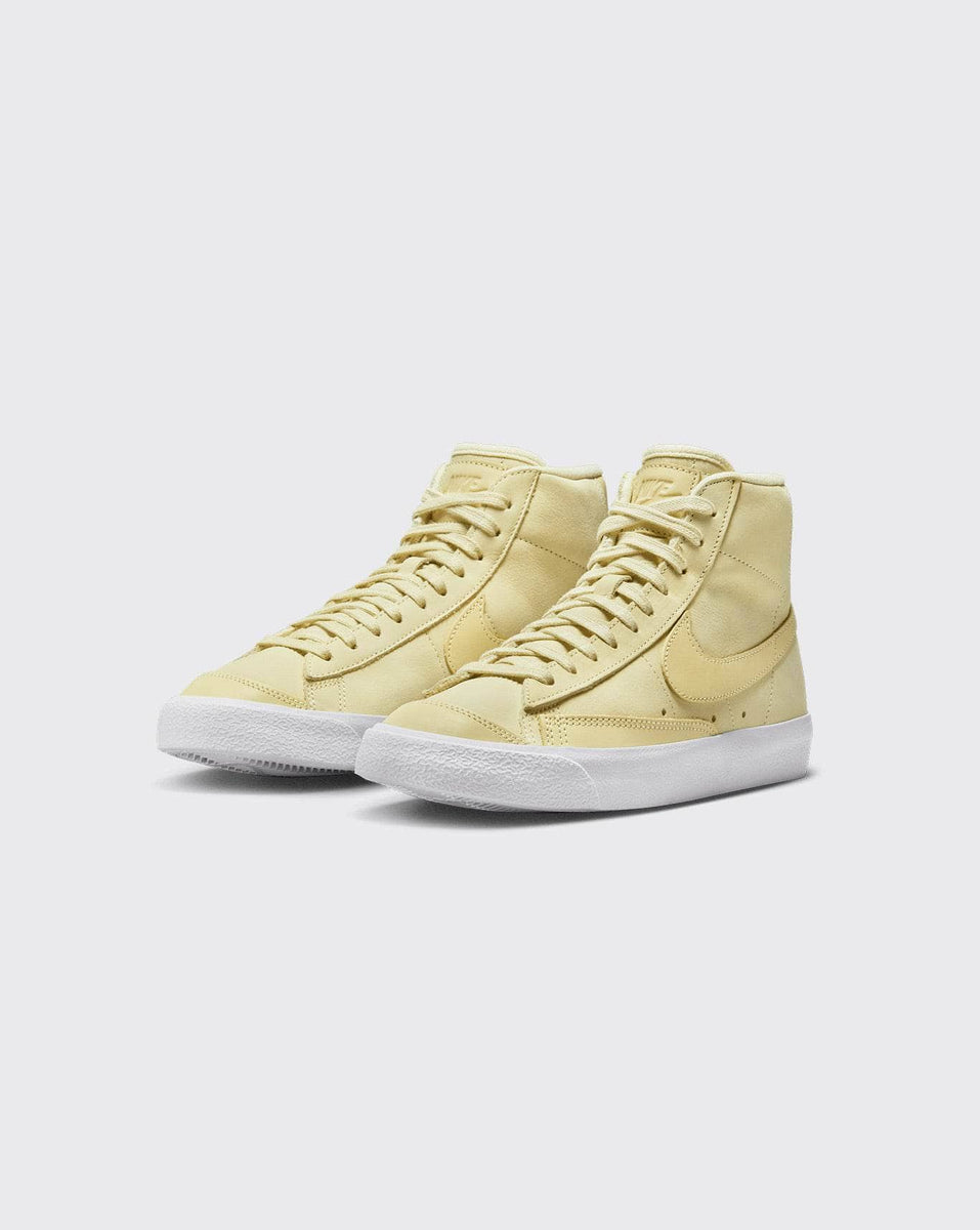 nike womens blazer mid premium | lemon | DQ7572-700 | trainers AUS